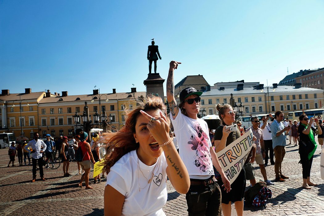 "Helsinki Calling!" Protest Against Trump and Putin Attracts About ...
